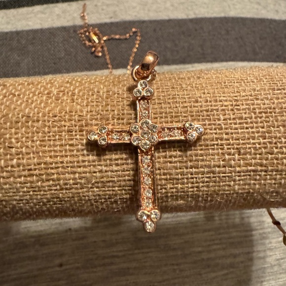 Jewelry | Rose Gold Color Cross | Poshmark